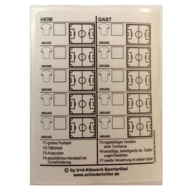 Want to buy b+d "Card-Sticker" for Neon Yellow Card? - RefGear.eu